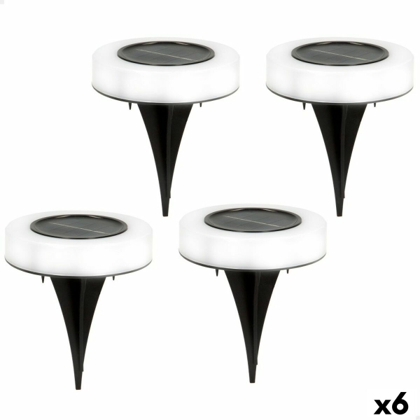 Set of solar garden lights Aktive 4 Pieces ABS 10,5 x 12,5 x 10,5 cm (6 ...